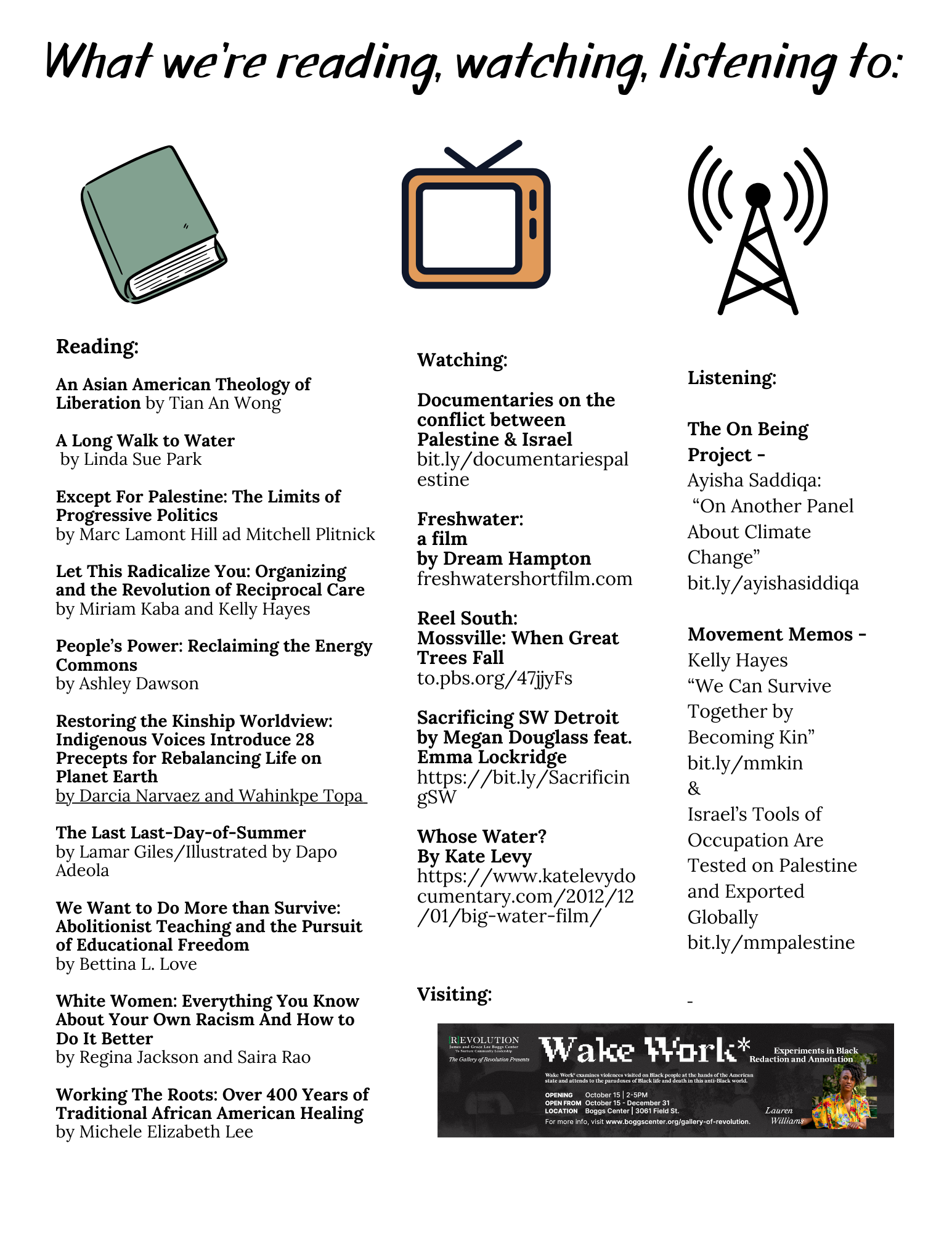 What We're Reading, Watching, Listening To - Riverwise Magazine